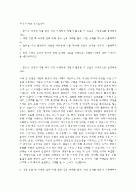 북미 마케팅 자기소개서-1페이지