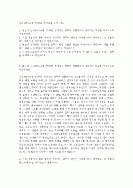 신세계TV쇼핑 TV부문 경영지원 자기소개서-1페이지