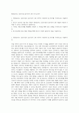 현대모비스 전장사업 표시장치 SW 자기소개서-1페이지