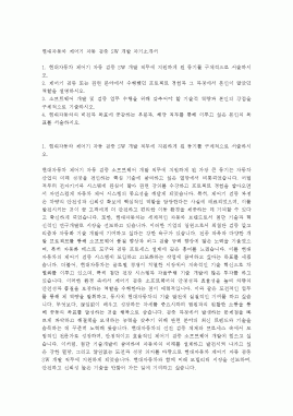 현대자동차 제어기 자동 검증 SW 개발 자기소개서-1페이지