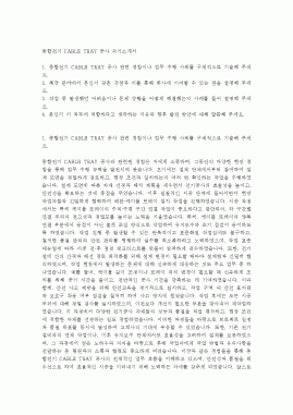 종합전기 CABLE TRAY 공사 자기소개서-1페이지