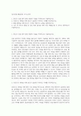 일성건설 품질안전 자기소개서-1페이지