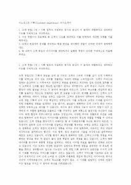 이노션_CX 기획(Customer experience) 자기소개서-1페이지