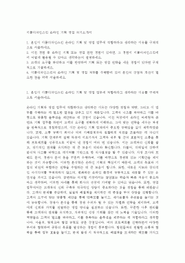 이룸디자인스킨 온라인 기획 영업 자기소개서-1페이지