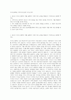 디자인대학원 시각디자인전공 자기소개서-1페이지