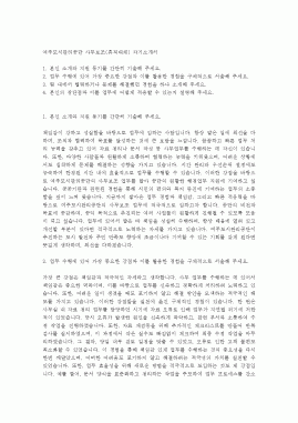 여주도시관리공단 사무보조(휴직대체) 자기소개서-1페이지