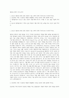 웹프로그래머 자기소개서-1페이지