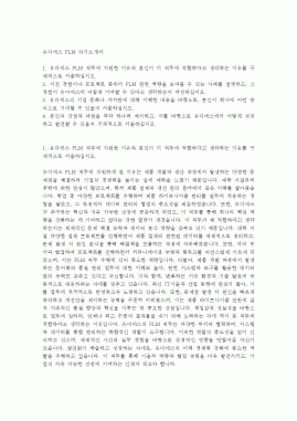 유디에스 PLM 자기소개서-1페이지
