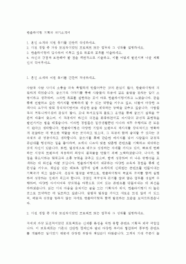 한솔라이팅 기획자 자기소개서-1페이지