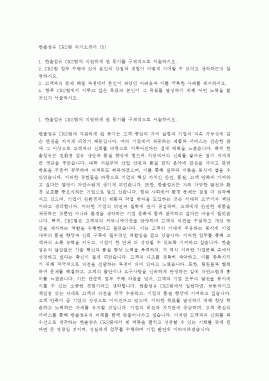 한솔섬유 CRS팀 자기소개서 (5)-1페이지