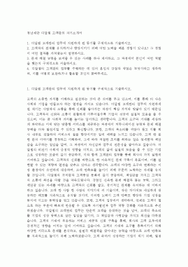 청년재단 디알젬 고객관리 자기소개서-1페이지