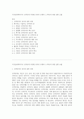 이상심리학에서의 성격장애 다양한 장애의 유형과 그 특성에 대한 심층 고찰-1페이지