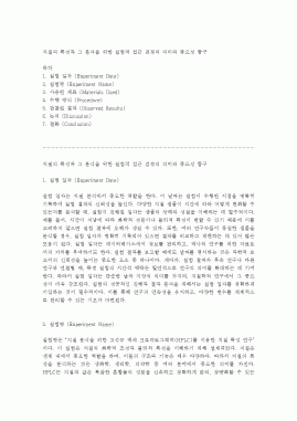 지질의 특성과 그 분석을 위한 실험적 접근 검정의 의미와 중요성 탐구-1페이지