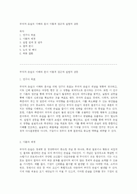 부차적 손실의 이해와 분석 이론적 접근과 실험적 검증-1페이지