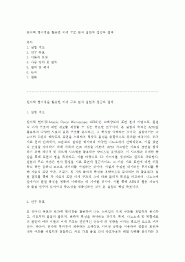 원자력 현미경을 활용한 미세 구조 분석 실험적 접근과 결과-1페이지
