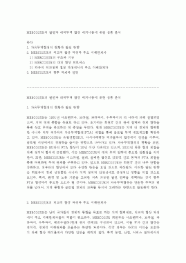 MERCOSUR의 발전과 대외무역 협상 메커니즘에 대한 심층 분석-1페이지