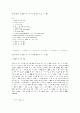 영미문학에서의 형상적 언어의 다양한 형태와 그 의미 분석-1페이지