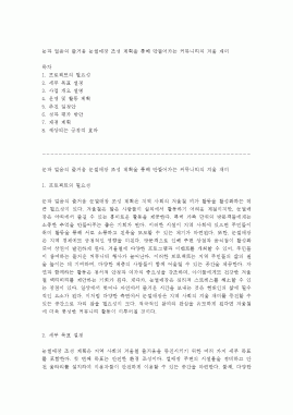 눈과 얼음의 즐거움 눈썰매장 조성 계획을 통해 만들어가는 커뮤니티의 겨울 재미-1페이지