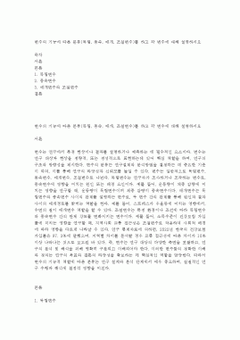 변수의 기능에 따른 분류(독립, 종속, 매개, 조절변수)를 하고 각 변수에 대해 설명하시오-1페이지