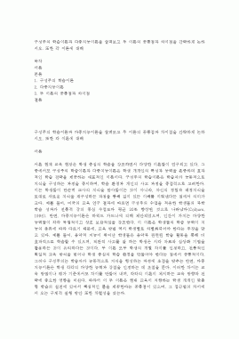 구성주의 학습이론과 다중지능이론을 살펴보고 두 이론의 공통점과 차이점을 간략하게 논하시오. 또한 각 이론에 대해-1페이지