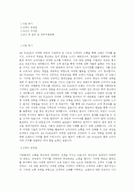 AK PLAZA_백화점(마케팅_원주)_BEST 우수 자기소개서-1페이지