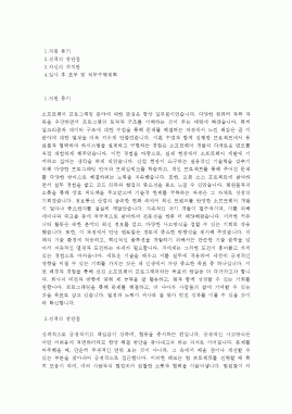선진_SW프로그래머_BEST 우수 자기소개서-1페이지