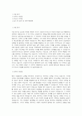 드림씨아이에스 Project Support Specialist 직무 BEST 우수 자기소개서 자소서-1페이지