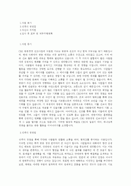 CBS_방송경영_선교사업_BEST 우수 자기소개서-1페이지