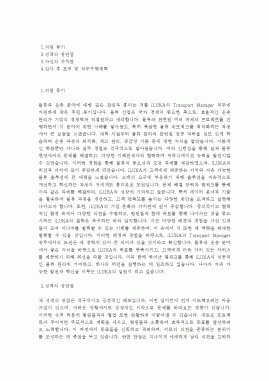 iLUKA Transport Manager 직무 BEST 우수 자기소개서 자소서-1페이지