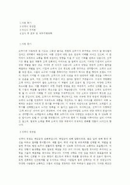 오뚜기_소비자상담_BEST 우수 자기소개서-1페이지