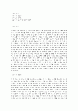 대기업 유통영업직식품물류유통 BEST 우수 자기소개서-1페이지