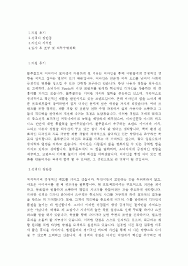 블루골드_디자이너_BEST 우수 자기소개서-1페이지