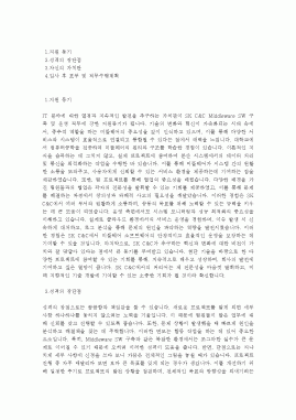 SK C&C Middleware SW 구축_운영(대리) 직무 BEST 우수 자기소개서 자소서-1페이지