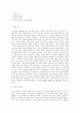 경기도청_일반행정_문화_관광_경제_BEST 우수 자기소개서-1페이지