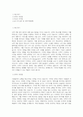 스터닝_CS_CX Manager_BEST 우수 자기소개서-1페이지