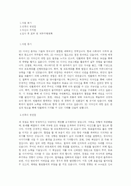 만불회_3D 디자인_BEST 우수 자기소개서-1페이지