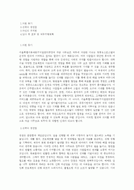 서울특별시동대문구시설관리공단 다급_사무보조(청풍유스호스텔) 직무 BEST 우수 자기소개서 자소서-1페이지