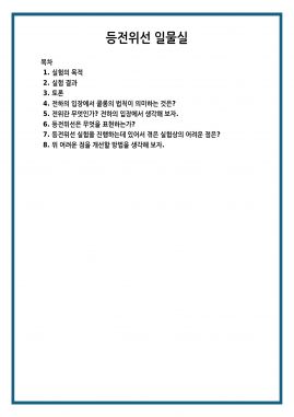 등전위선 일물실-1페이지