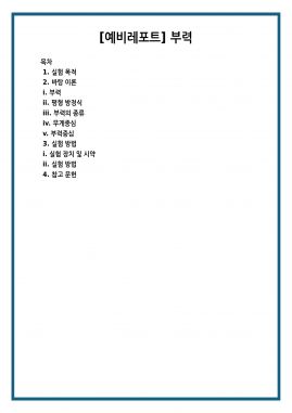 [예비레포트] 부력-1페이지