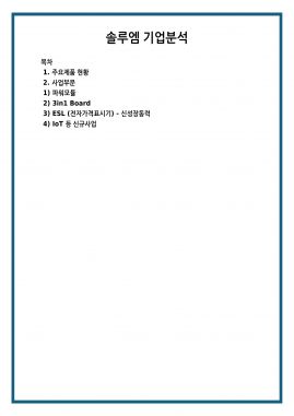 솔루엠 기업분석-1페이지