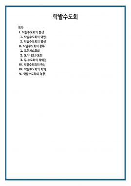 탁발수도회 레포트 자료-1페이지