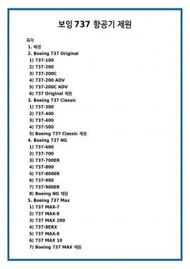 보잉737 항공기 제원-1페이지