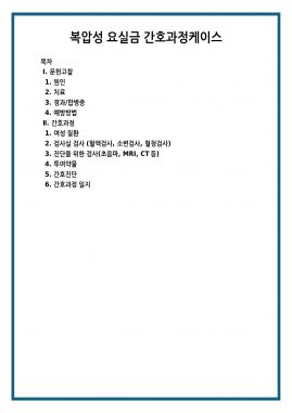 복압성 요실금 간호과정케이스-1페이지