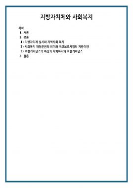 지방자치체와 사회복지-1페이지