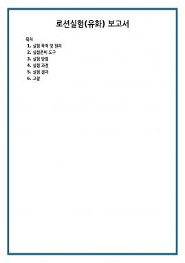 로션실험(유화) 보고서-1페이지