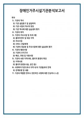 장애인거주시설기관분석보고서-1페이지