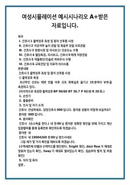 여성시뮬레이션 예시시나리오-1페이지