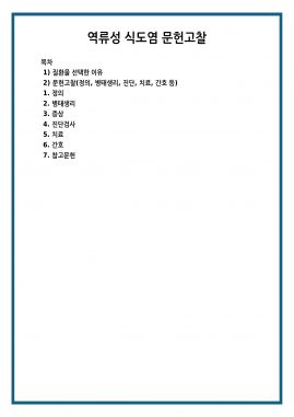역류성 식도염 문헌고찰-1페이지