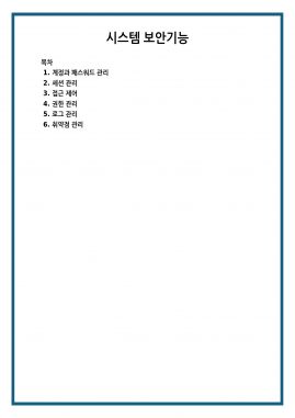 시스템 보안기능-1페이지