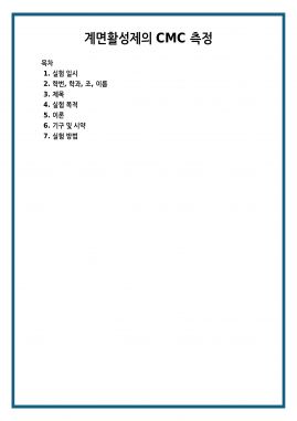 계면활성제의 CMC 측정-1페이지